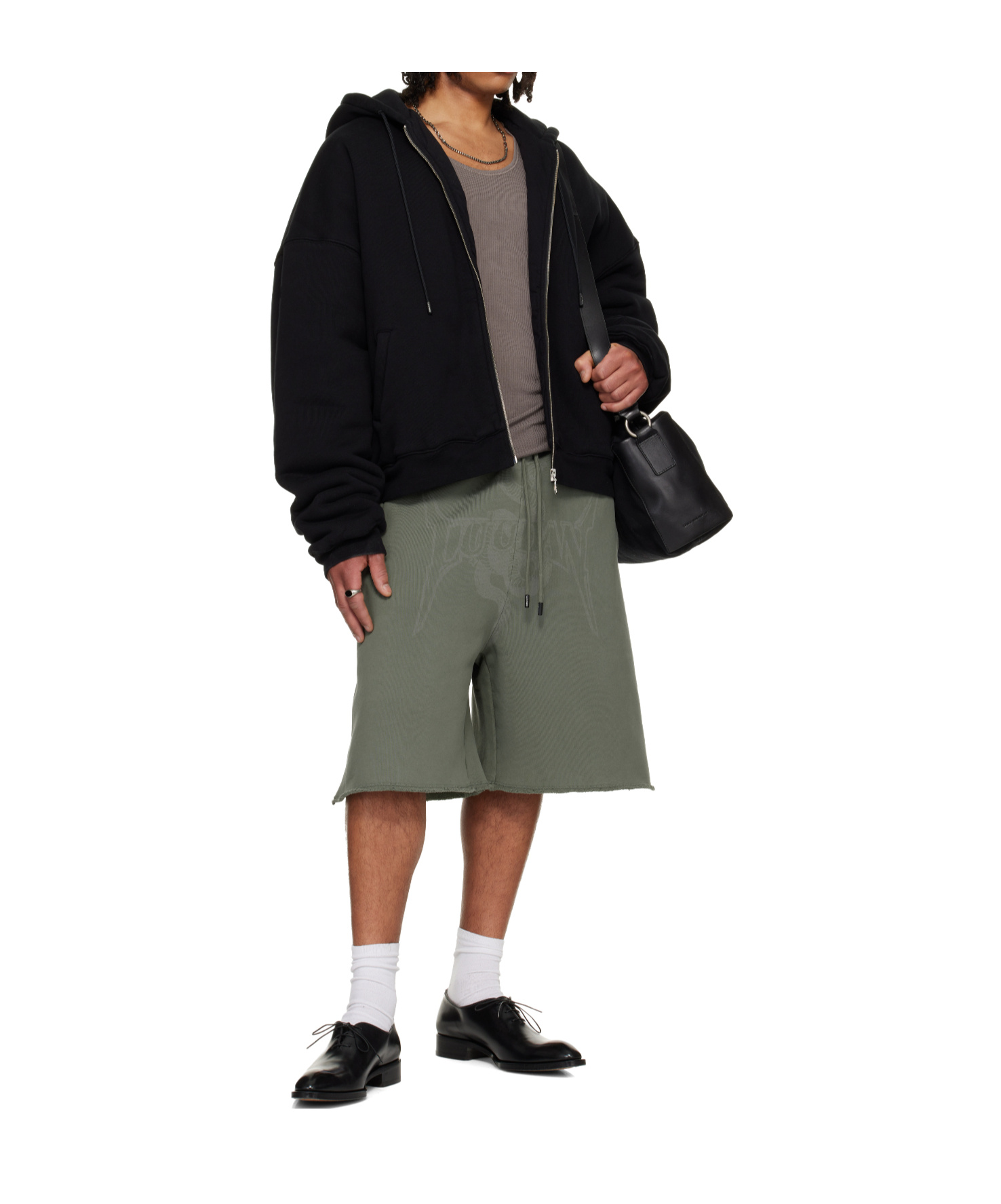 LU'U DAN LU'U DAN Grey Zoku Drawstring Shorts